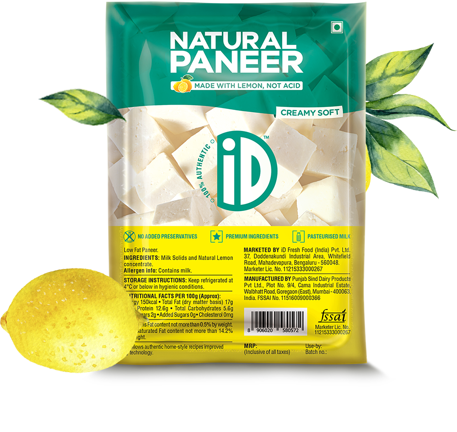 ID Special - When life gives us Lemons, we make Paneer.