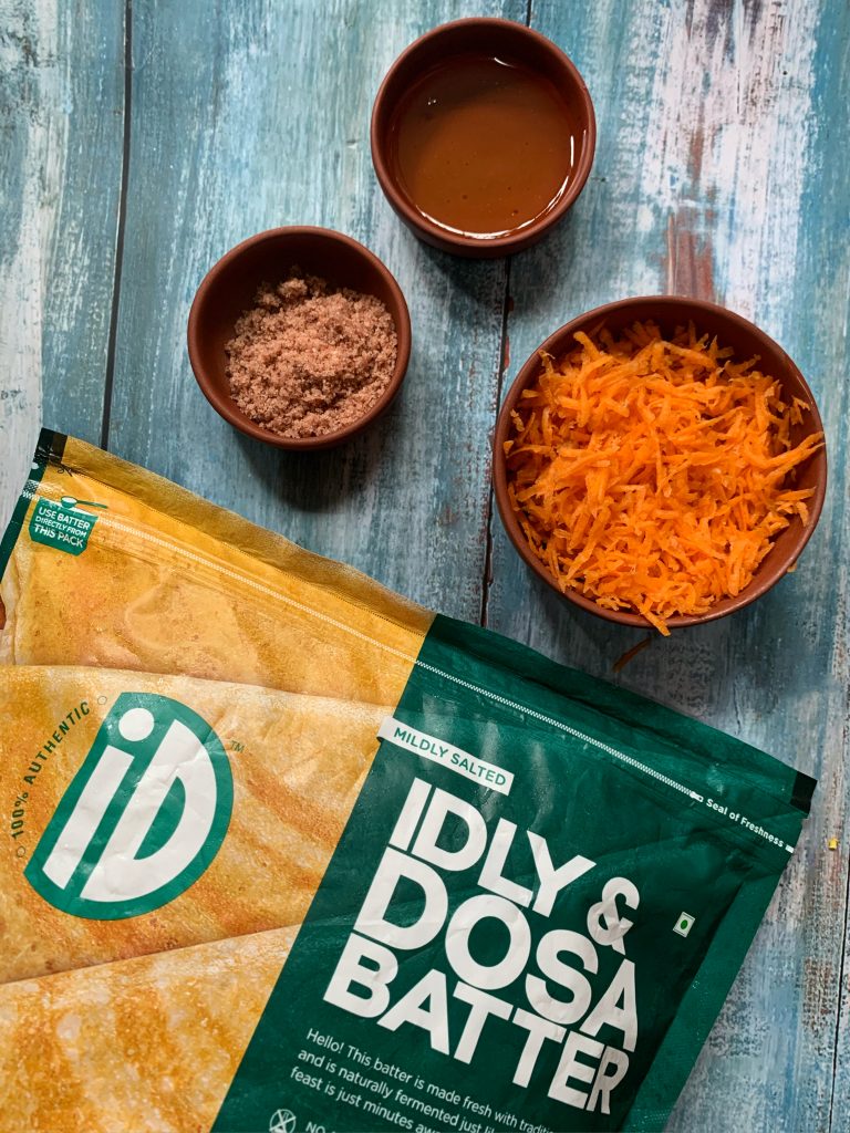 carrot idli recipe image - IDFreshfood